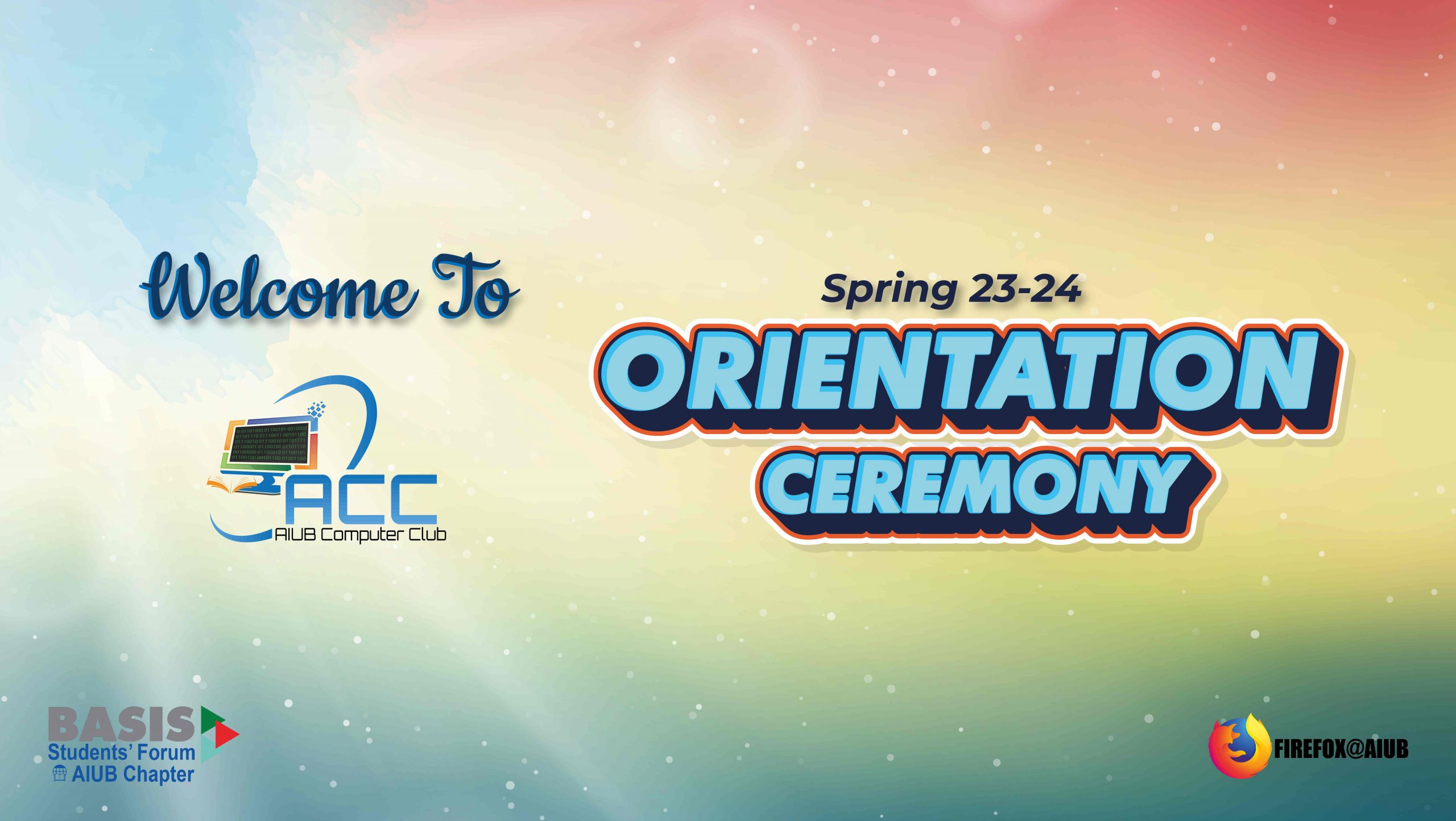 Orientation Ceremony of Recruitment Spring 23-24 - AIUB Computer Club